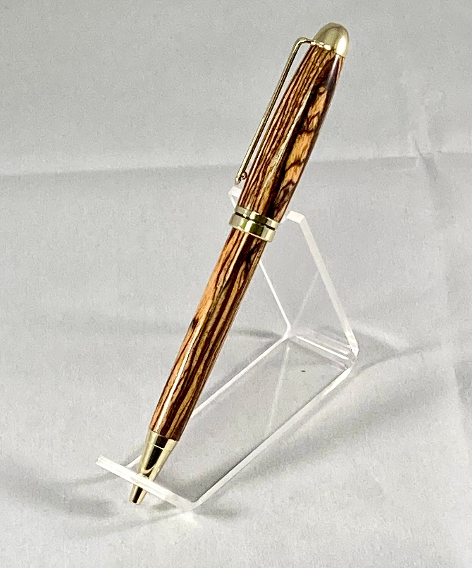 Handmade Custom Ballpoint Pen. Exotic Bocote Wood. Twist Pen. - Etsy