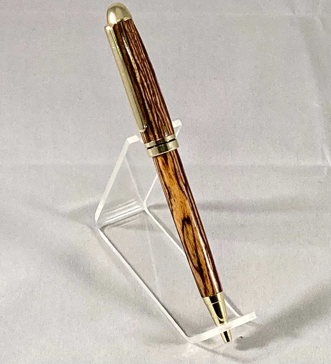 Handmade Custom Ballpoint Pen. Exotic Bocote Wood. Twist Pen. - Etsy