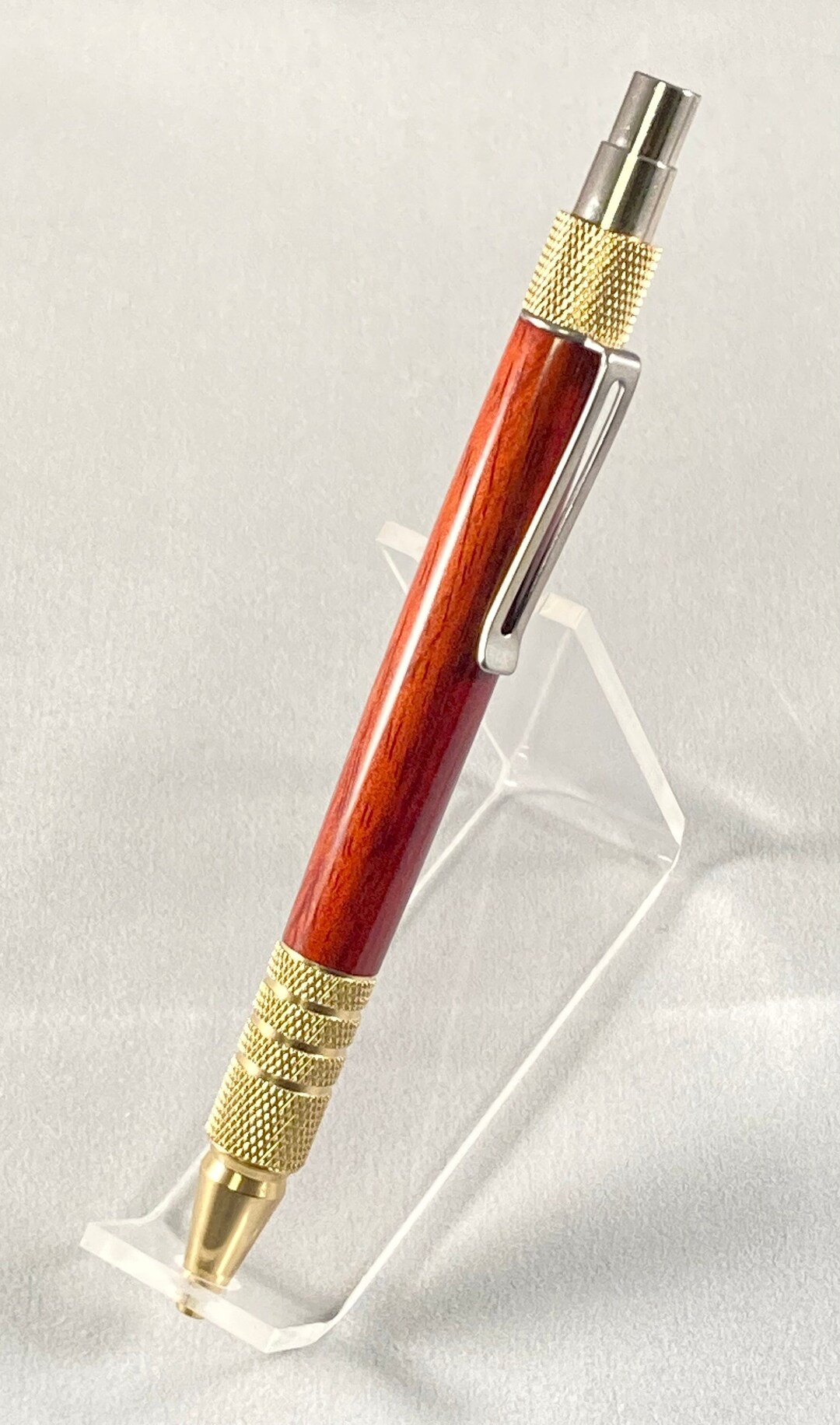 Custom Made Wood Click Pen - Bloodwood - Etsy