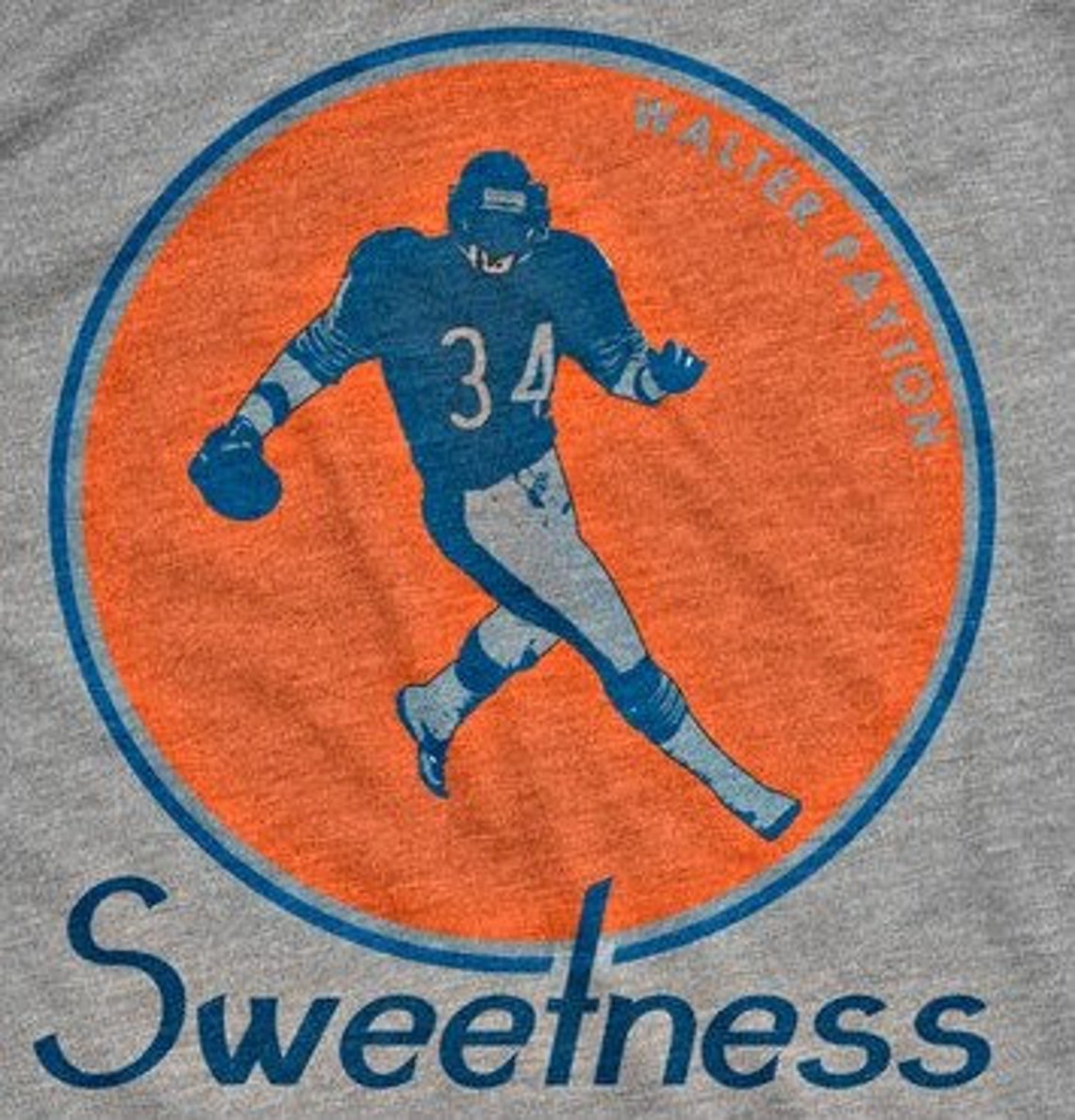 Walter Payton Sweetness Chicago Bears - Etsy