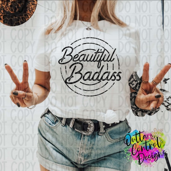 Beautiful Badass Single Color Ready to Press DTF and - Etsy