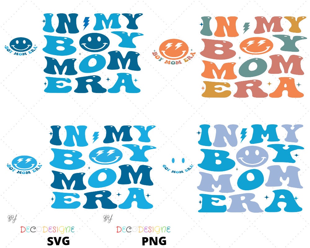 In My Boy Mom Era Png/svg Bundle Clip Art, Boy Mom Retro Svg, Boy Mama ...