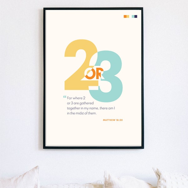 Verse Matthew 18 20 - Etsy