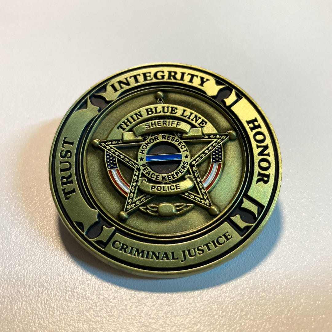 Criminal Justice Challenge Coin - Etsy
