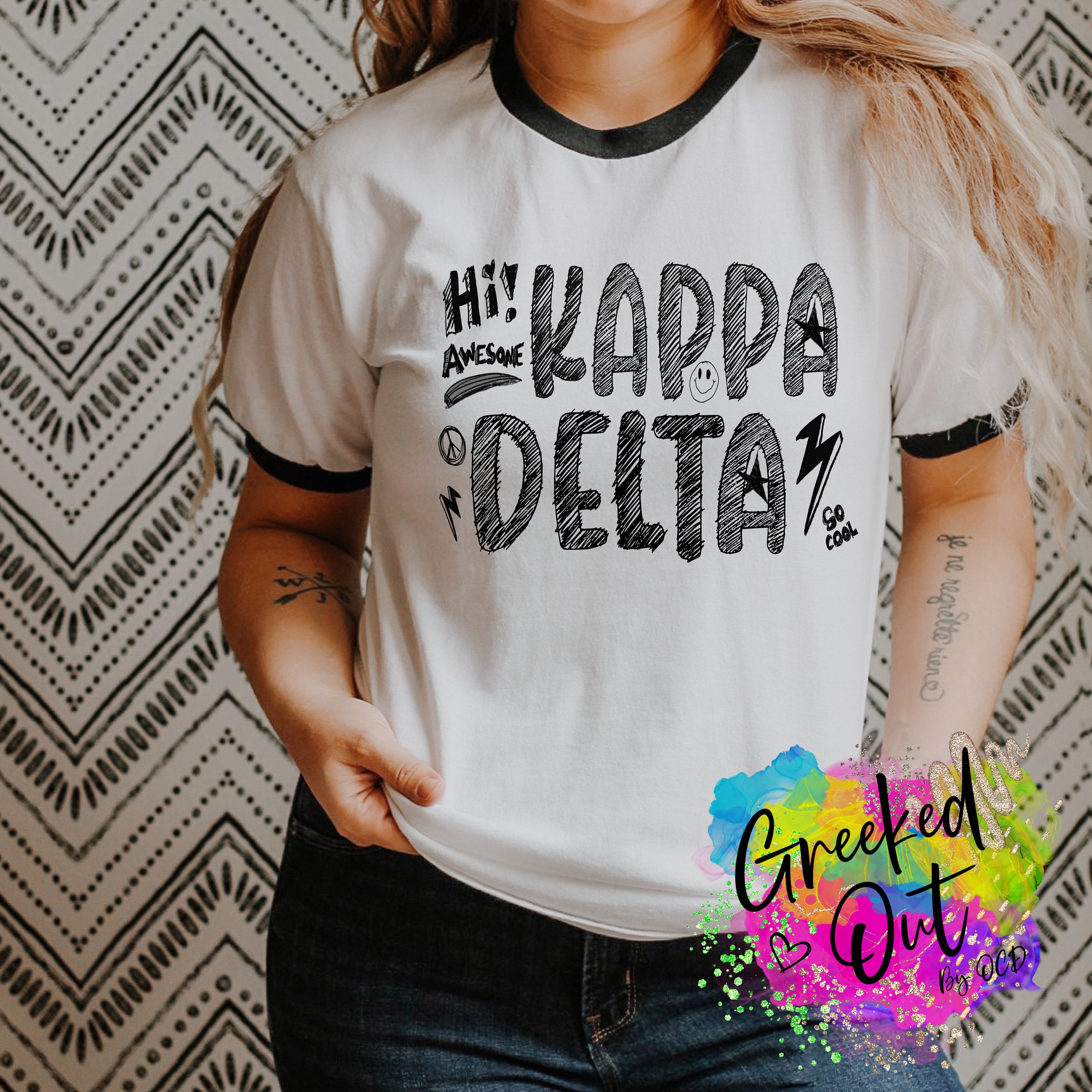 Kappa Delta Letter Shirts