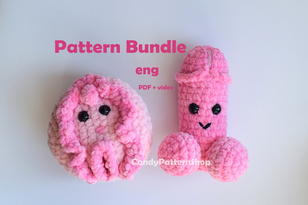 Crochet Penis Pattern Bundle Vulva Pattern Crochet Vagina And Dick