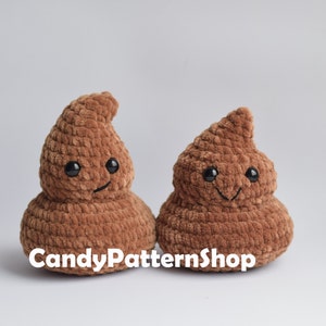 Positive Poo Crochet Pattern, Poop Toilet Theme Crochet, Funny ...
