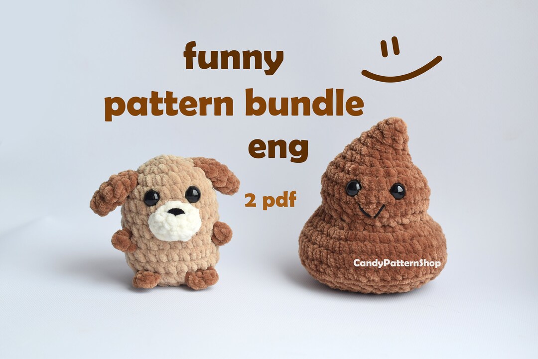 Buy Poop Crochet Pattern, Dog Crochet Pattern and Positive Poo ...