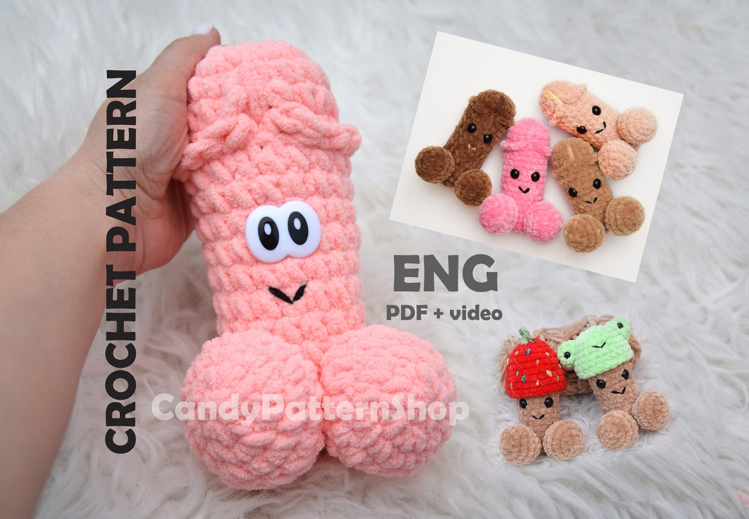 Crochet Penis Pattern Dick Amigurumi 3 Types Of Scheme For Different