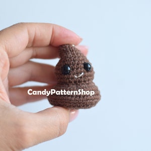 Positive Poo Crochet Pattern, Poop Toilet Theme Crochet, Funny ...