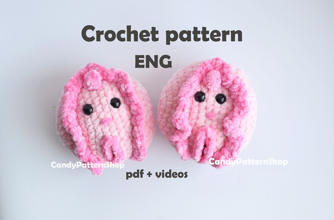 Crochet Vulva Pattern Funny Vulva Plush Vagina Amigurumi Etsy