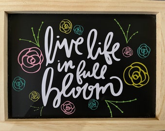 In Full Bloom Sign - Etsy