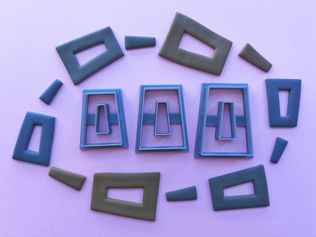 Trapezoid Donut Doughnut Polymer Clay Earring Cutters Set of 4 ...
