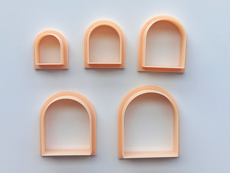Arch Shaped Polymer Clay Earring Cutters Set of 5 Geometric Design ...