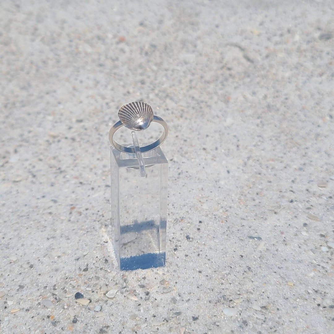 Fine Silver .999 ANNA MARIA ISLAND Seashell Shell Ring ~ Handmade ...