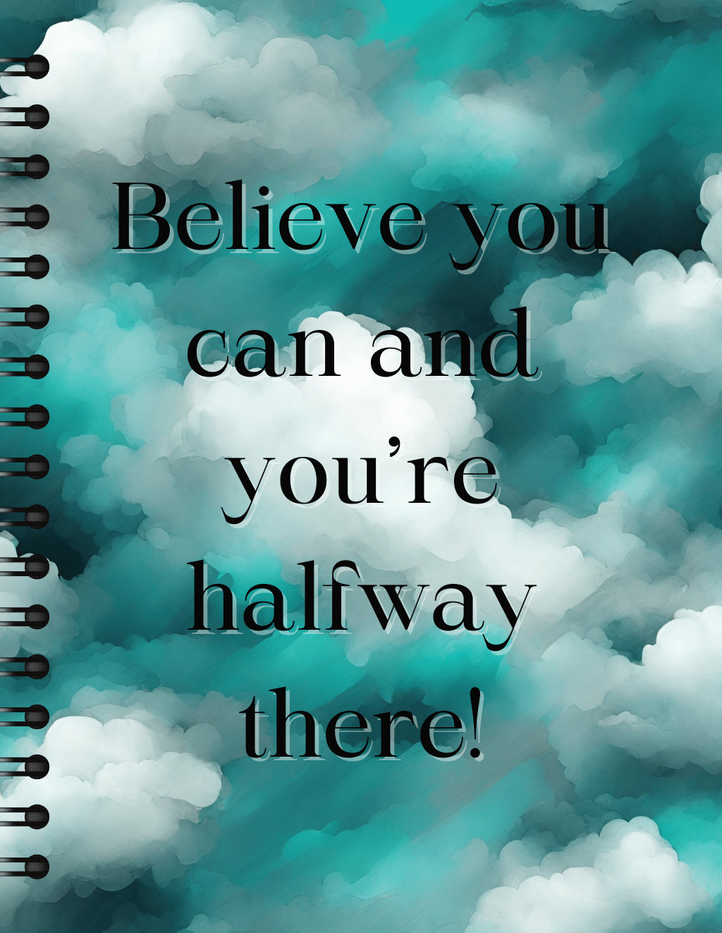 Digital Notebook Cover, Notebook Cover, Inspirational Cover, Notebook ...