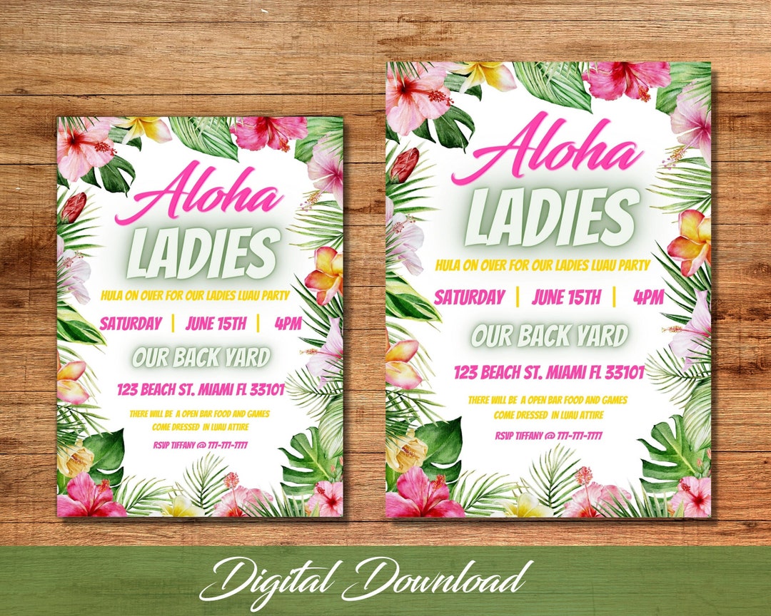 Girls Night Digital Invitation Editable Canva Template Girls Night in ...