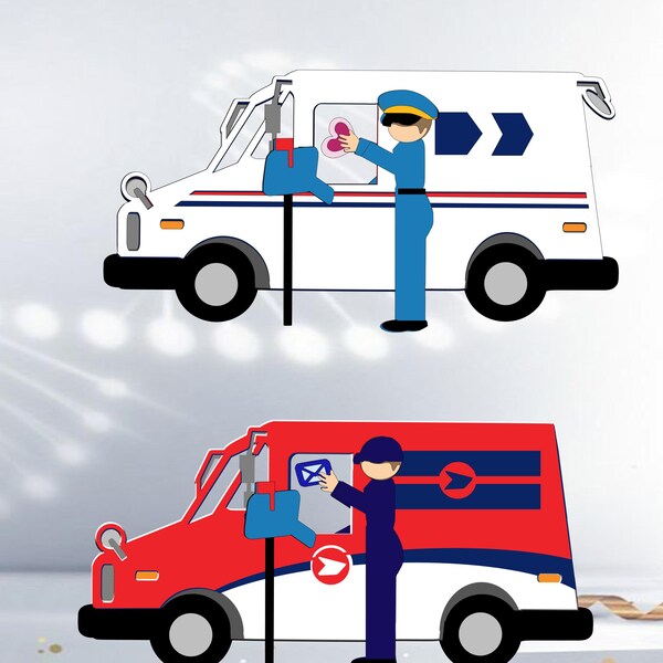 Mail Truck Svg - Etsy