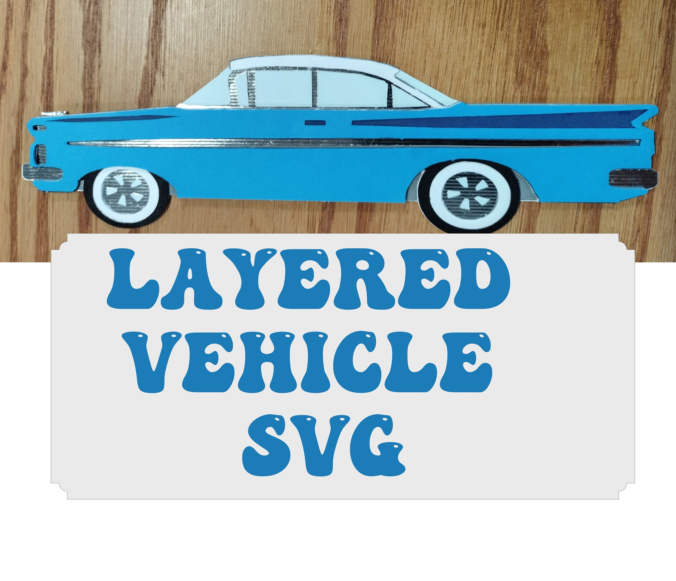 1959 Impala Chevy DIGITAL DOWNLOAD SVG Cake Topper With Words Included ...