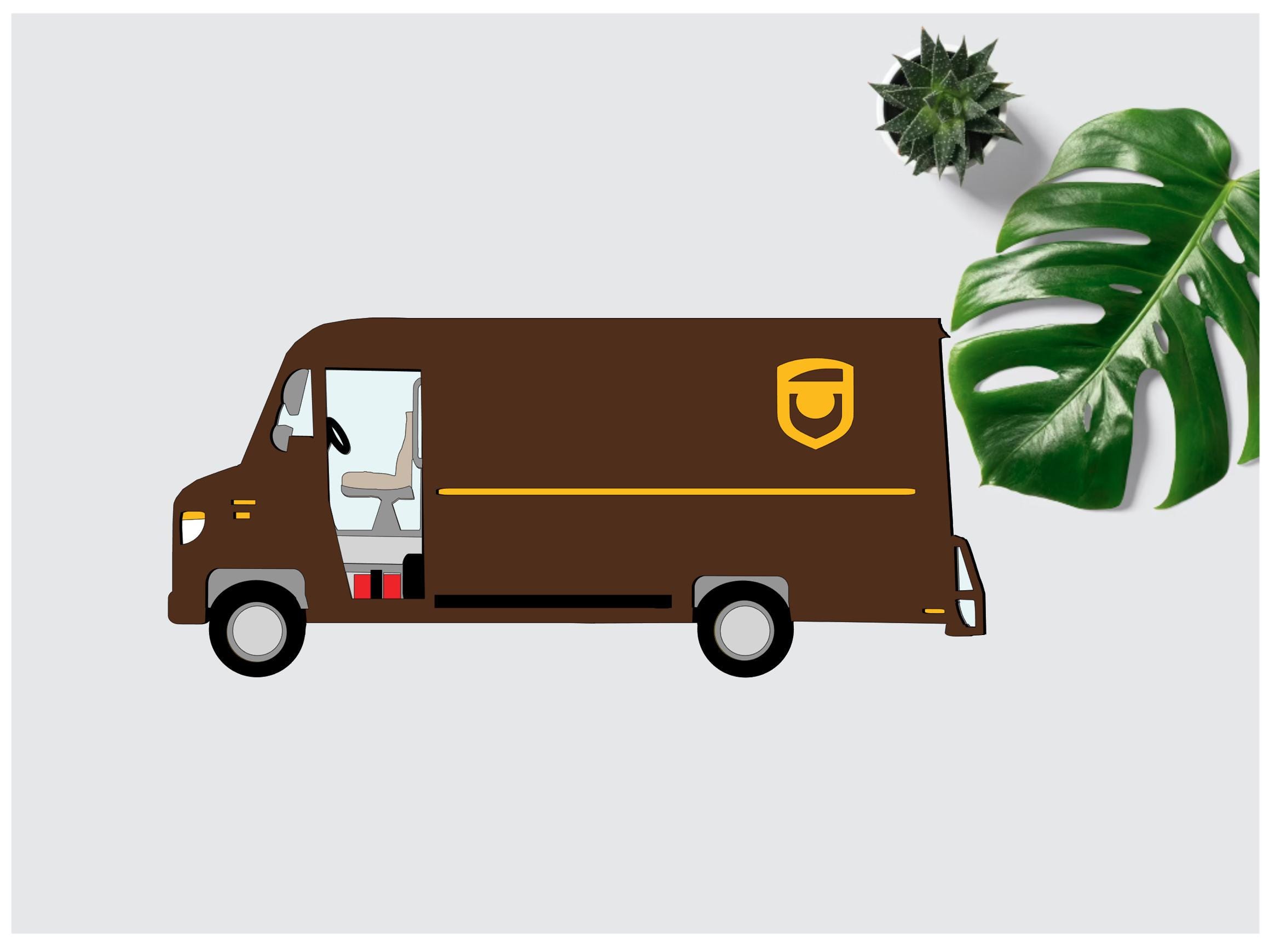 Ups Truck Cartoon Clip Art UPS Delivery Driver Roles Based On Shipping