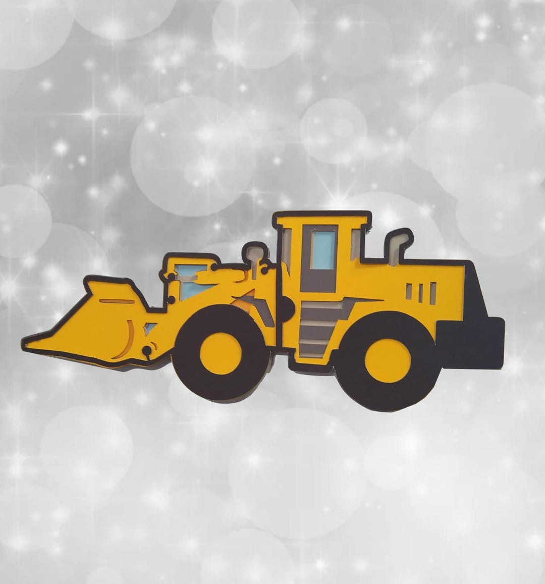 Front Loader SVG: Multi-layered Construction Vehicle (digital Download ...