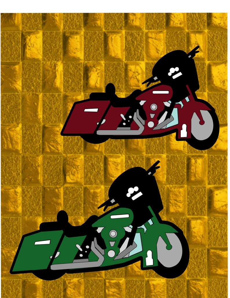 Motorcycle SVG: Layered Papercut Design (digital Download) - Etsy
