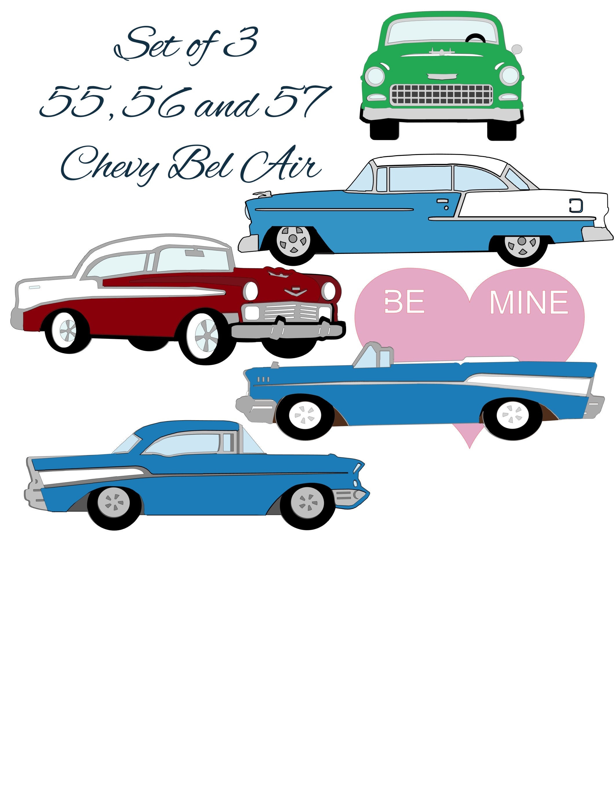 55 Chevy Clipart Free