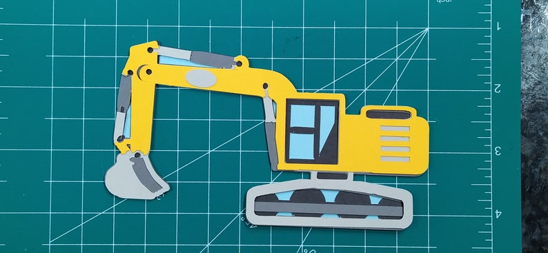 Excavator Svg DIGITAL DOWNLOAD moves With Paper Fasteners Layered ...