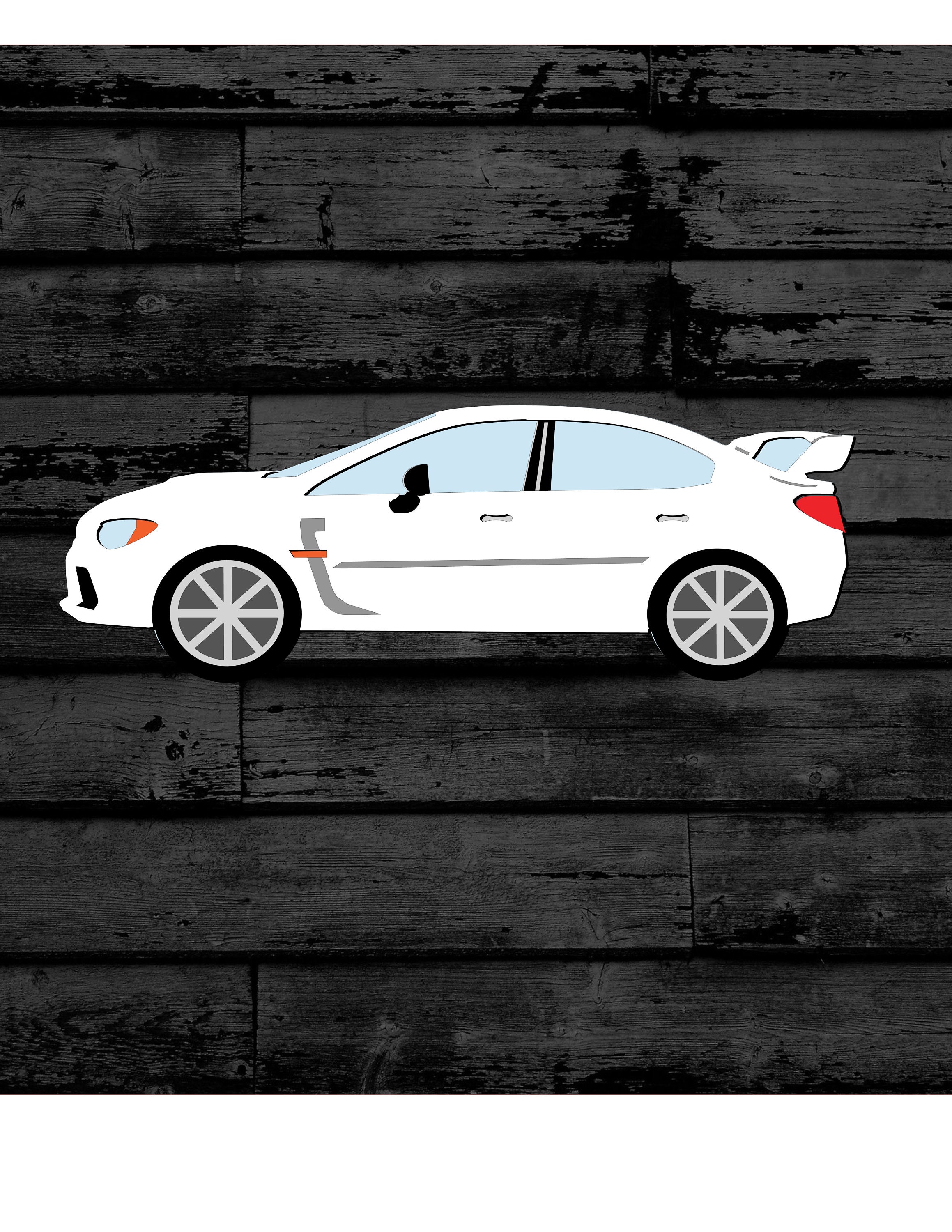 Subaru WRX DIGITAL DOWNLOAD Layered Pattern for Cricut, Silhouette ...