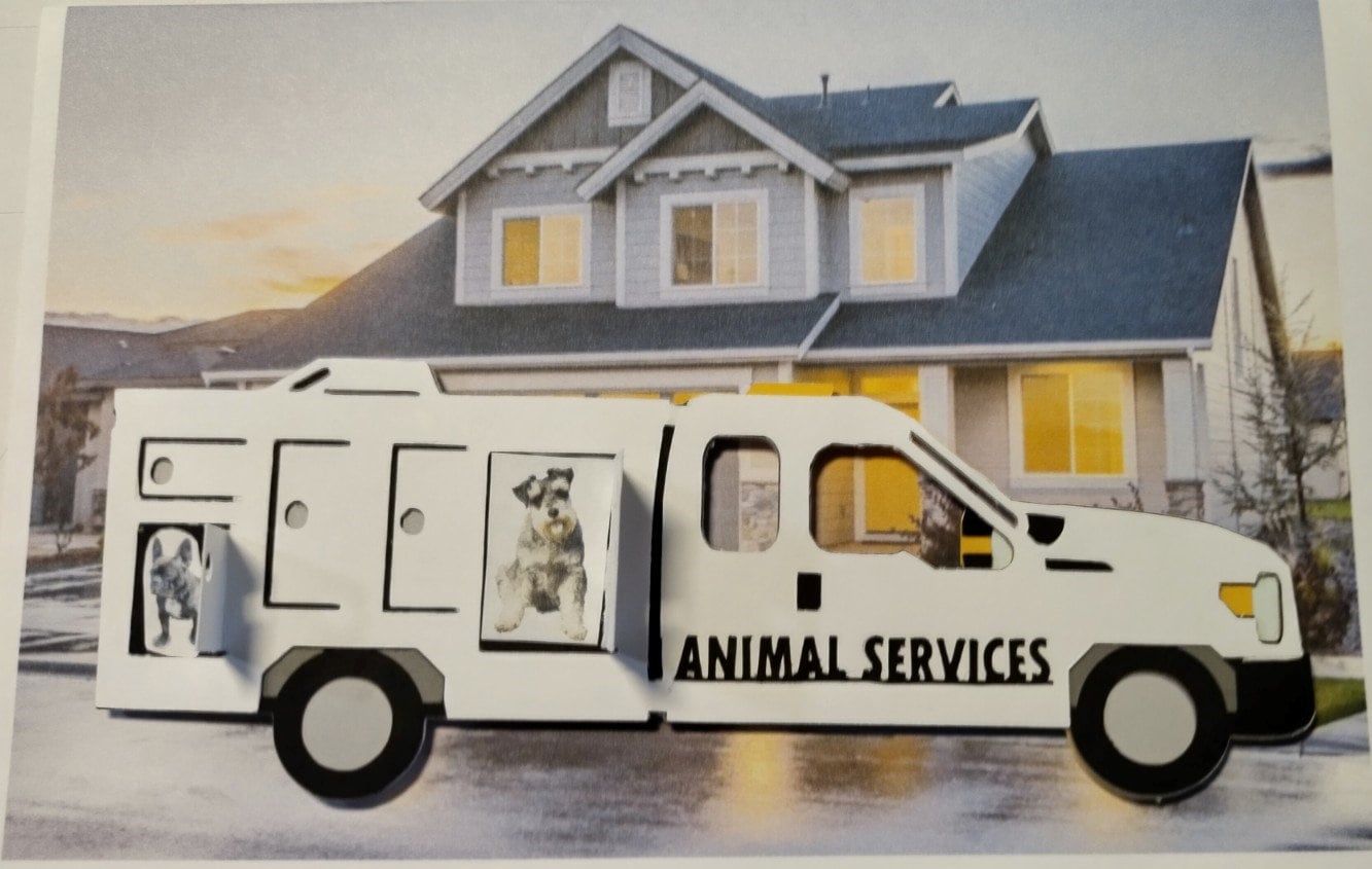 Animal Control Truck SVG: Layered Dog Vehicle (digital Download) - Etsy