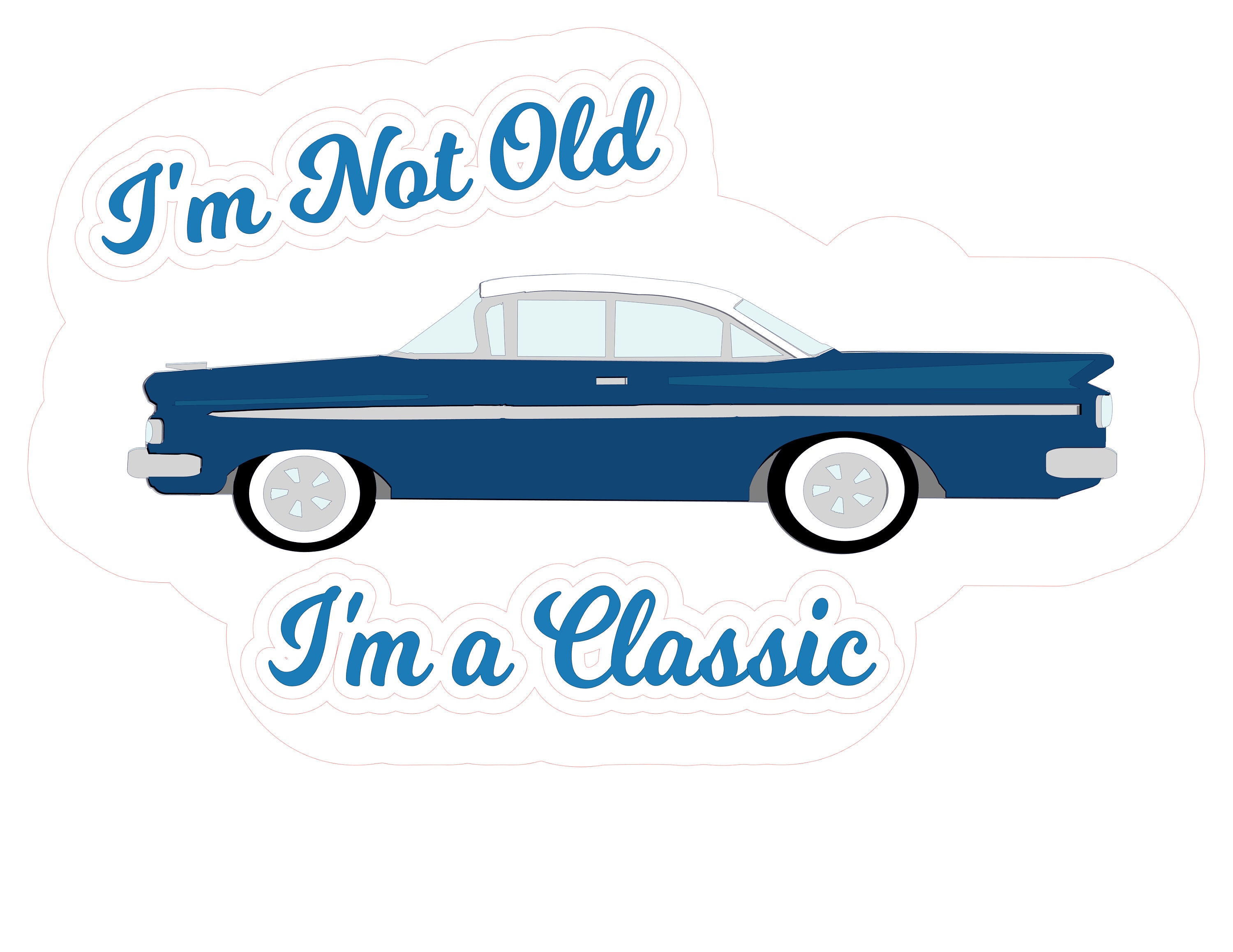 1959 Impala Chevy DIGITAL DOWNLOAD SVG Cake Topper With Words Included ...