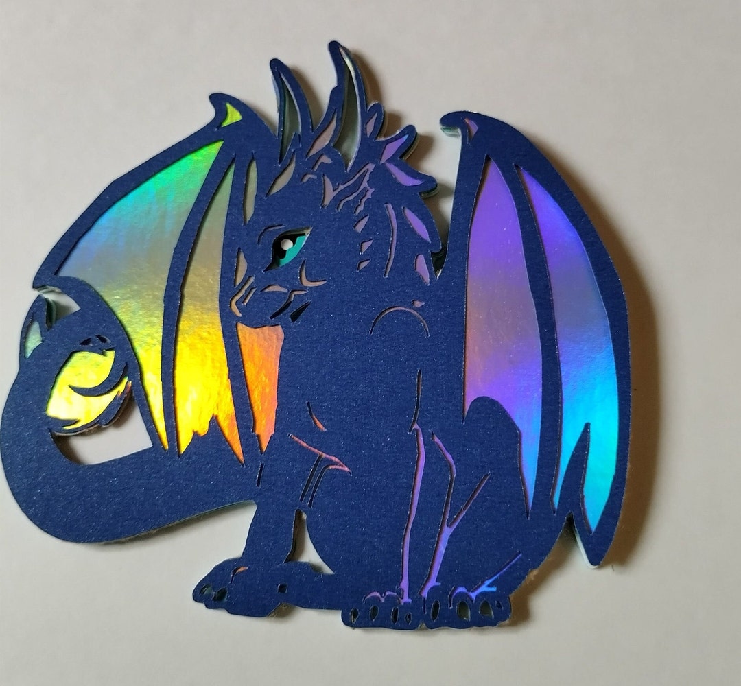 Layered Dragon SVG: Cricut, Silhouette, Card, Shadowbox (digital ...