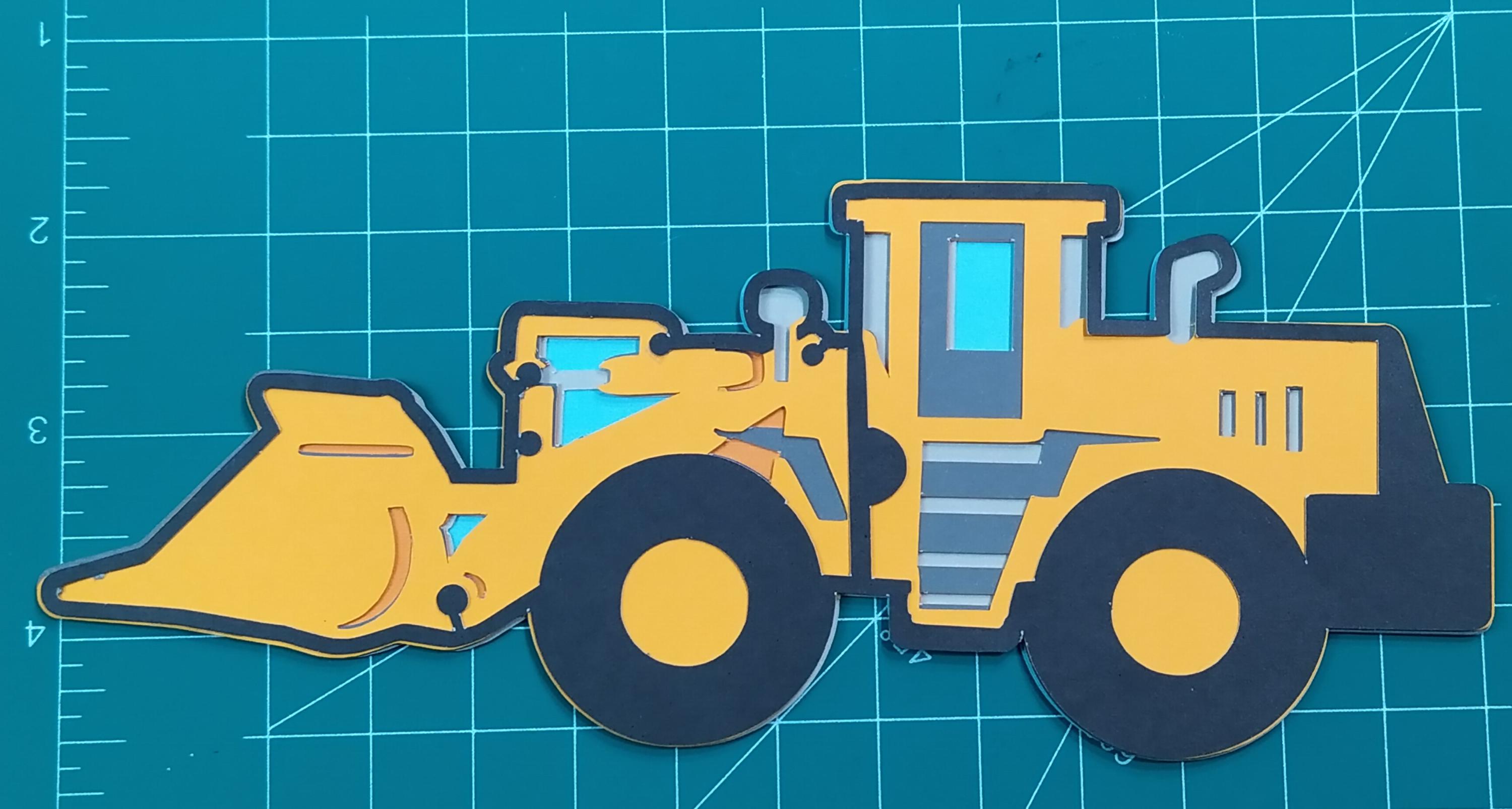 Front Loader SVG: Multi-layered Construction Vehicle (digital Download ...