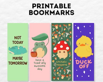 Smurfs Bookmarks, Printable Cartoon Set (digital Download) - Etsy