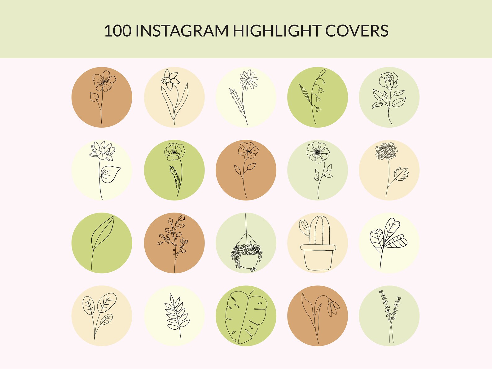 Minimalist Instagram Highlight Covers Highlight Icons Line - Etsy