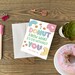 Happy Mother's Day Printable Card, Donut, Instant Download PDF ...