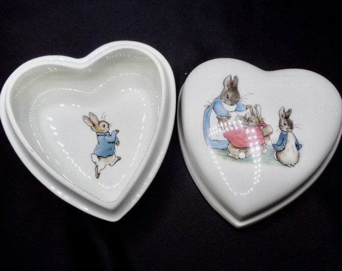 Peter Rabbit Porcelain Box Made in England by Wedgwood and Barlaston - Etsy