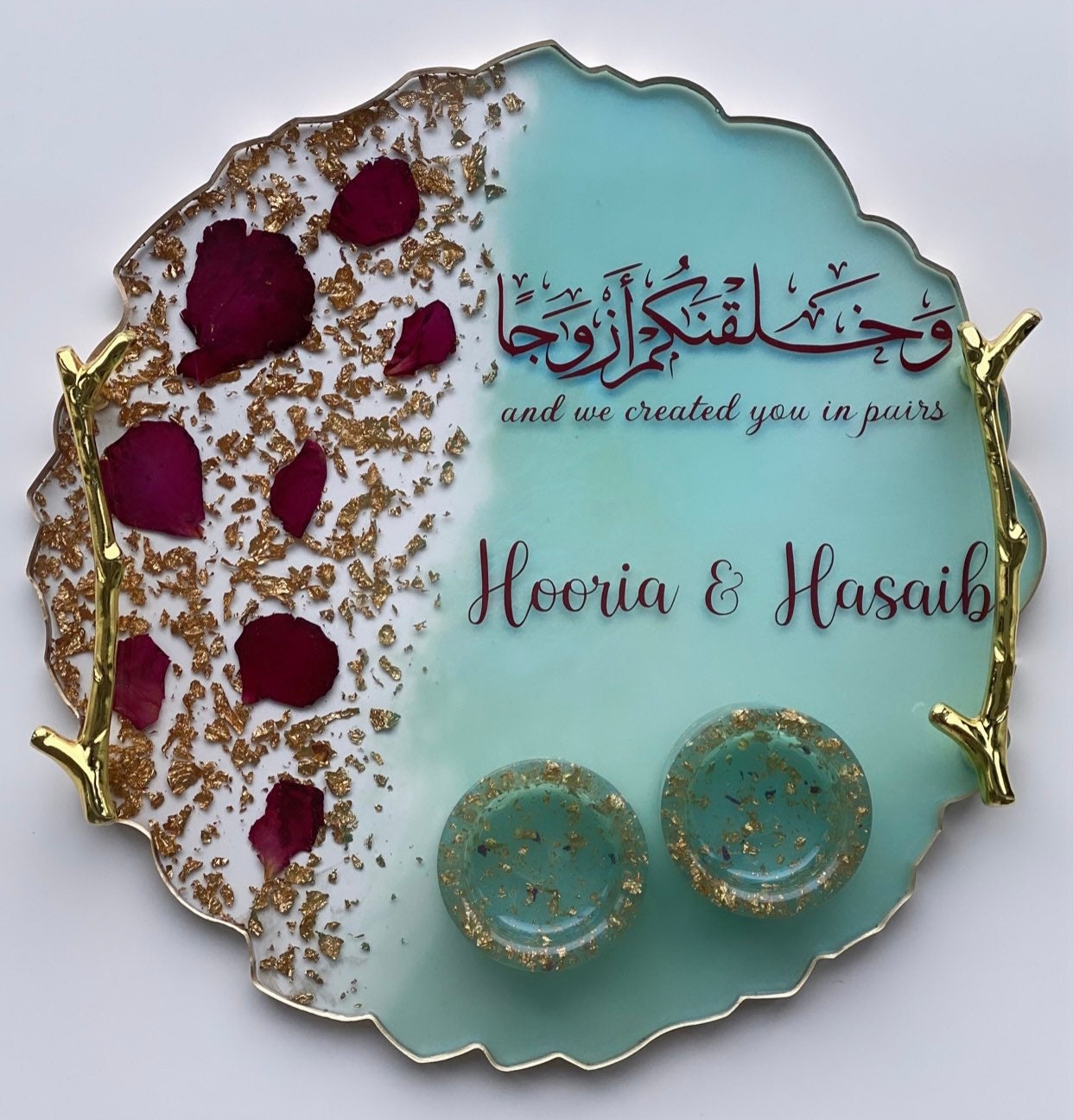 Custom Resin Ring Tray With Handles and Ring Holders Ring | Etsy UK