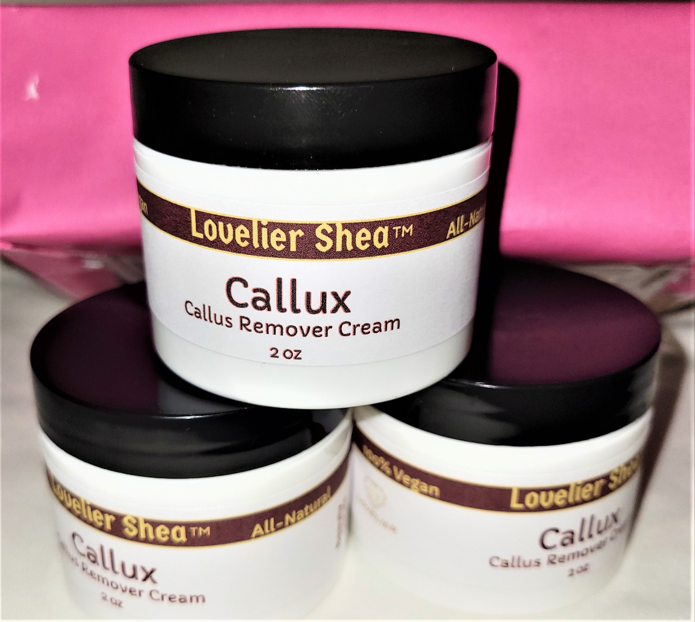 2-pack Lovelier Shea Callux Pedicure Callus Remover Cream, 100% Vegan ...