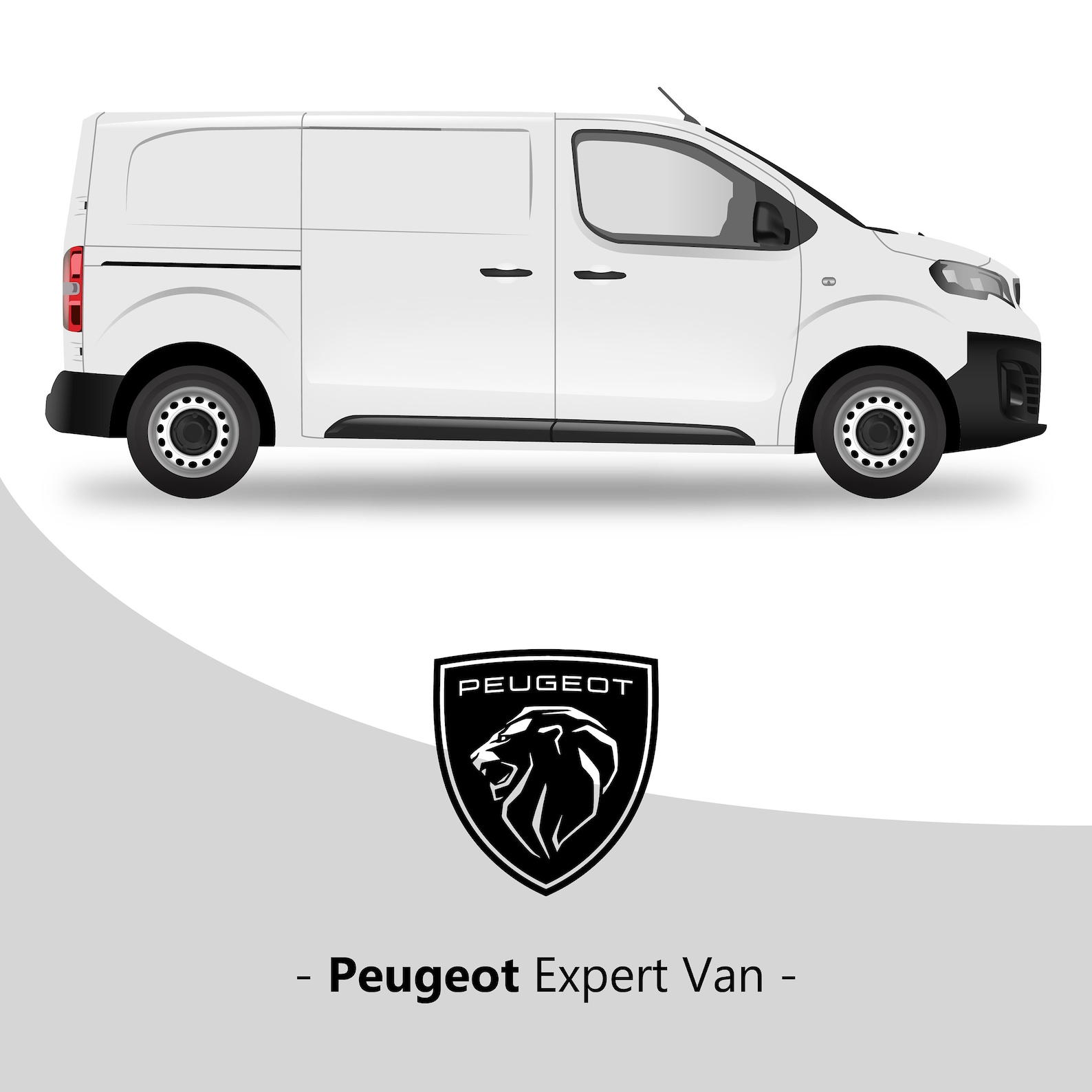 Peugeot, Expert, Van, Mockup, Draw, Vector, PNG, SVG, Cargo, Logistics ...