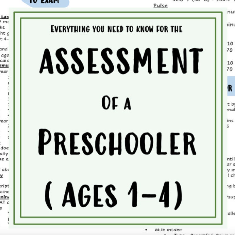 Preschool Assessment - Etsy