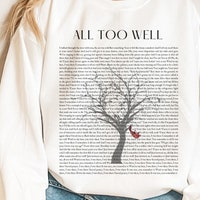 All Too Well - Taylor Swift Spiral Notebook - Etsy