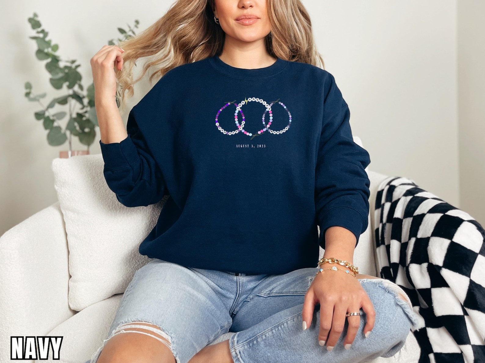 Eras Tour Friendship Bracelet Sweatshirt, Sofi Stadium August 3, Taylor ...