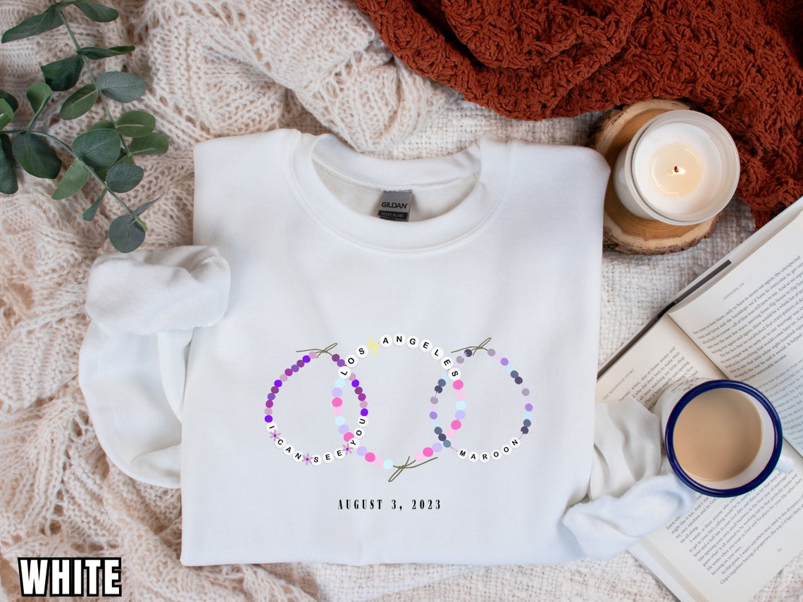Eras Tour Friendship Bracelet Sweatshirt, Sofi Stadium August 3, Taylor ...
