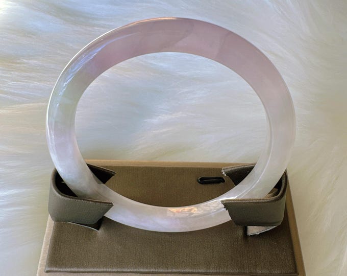 Lavender Light Purple Jade Jadeite Bangle Bracelet, Slim Jade Bangle ...