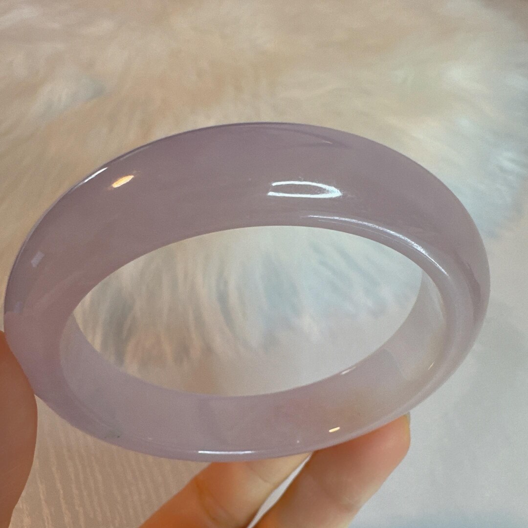 Lavender Pink Jadeite Burma Jade Bangle Bracelet, Purple Pink Jade ...