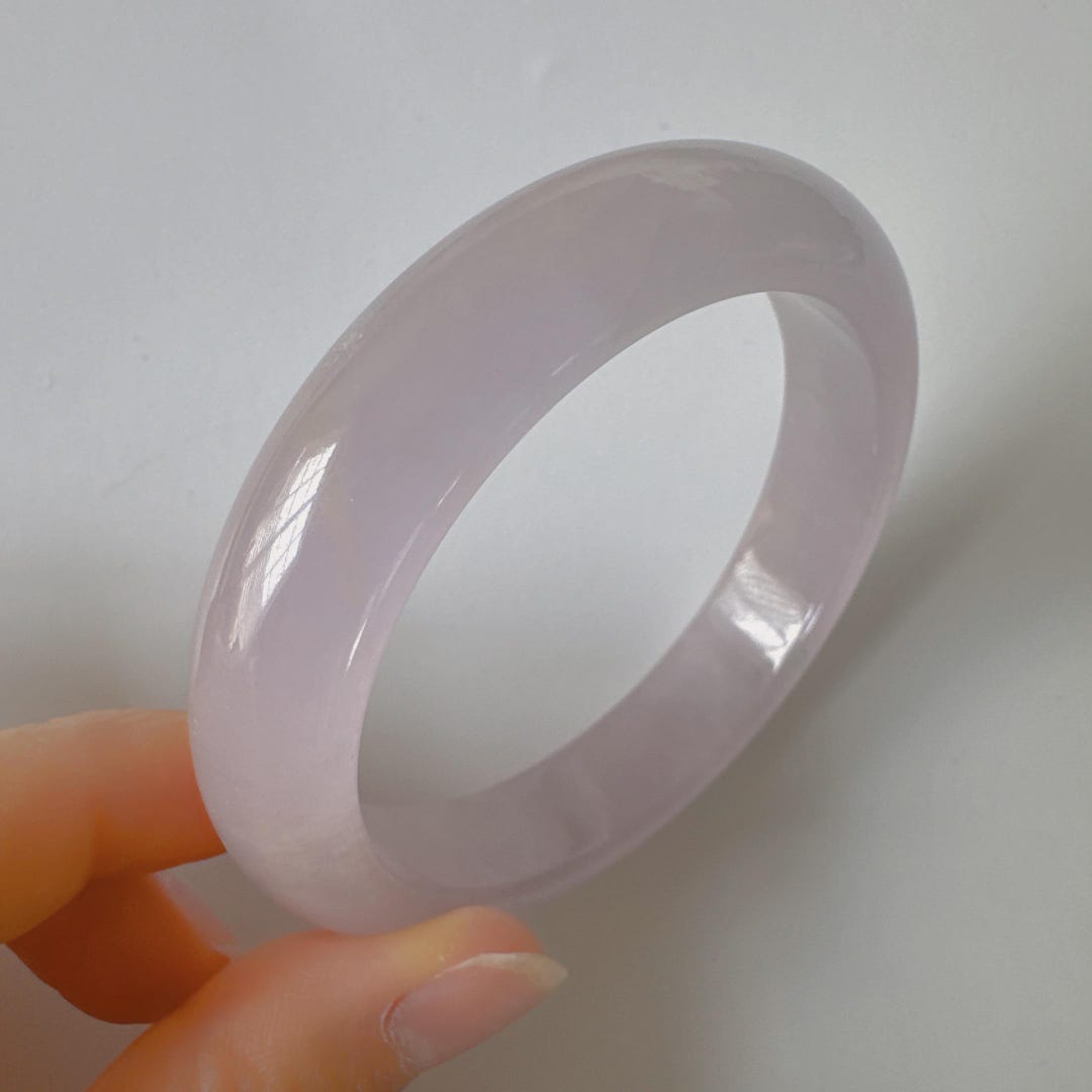 Light Pink Burma Jade Bangle Bracelet, Purple Pink Jade Bangle Bracelet ...