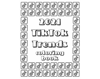 Tiktok Coloring | Etsy