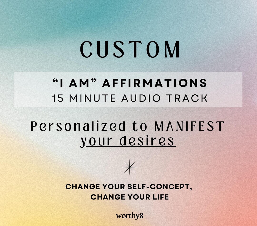 Custom Affirmations Audio Track Manifestation Affirmations ...