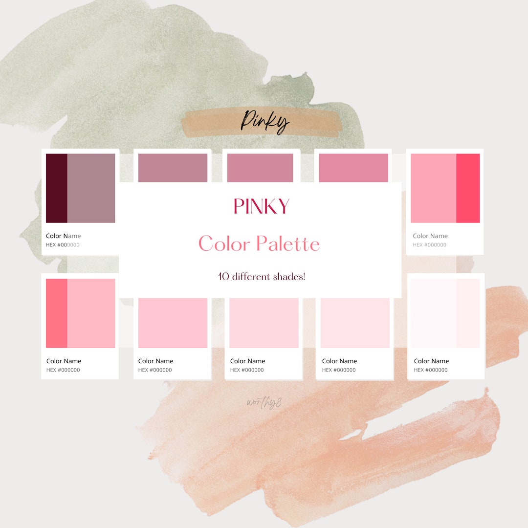 PINKY Color Palette • Color Palette • Color Swatches • Procreate ...
